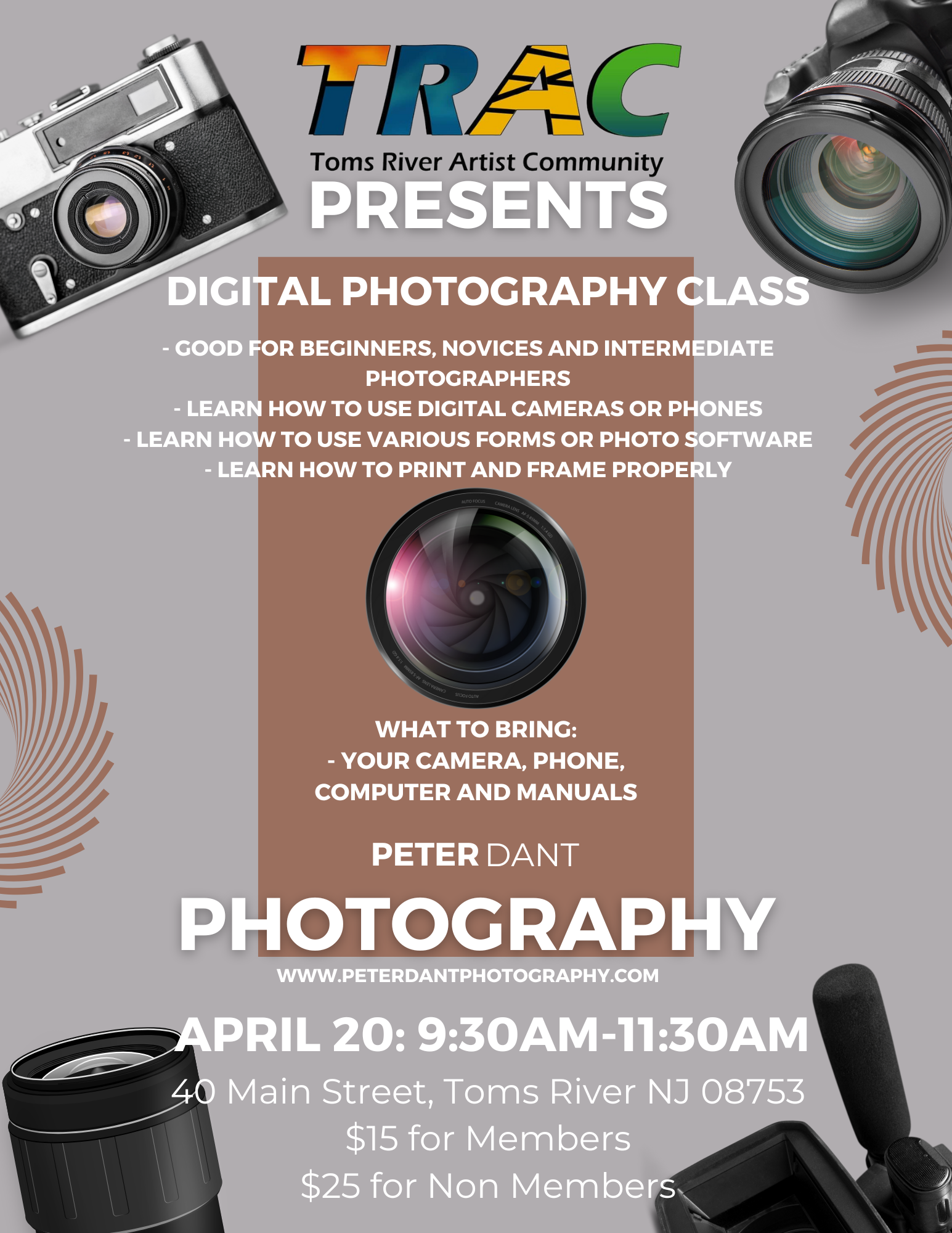 Digital Photography Class w/ Peter Dant Photography | Toms River Artist ...