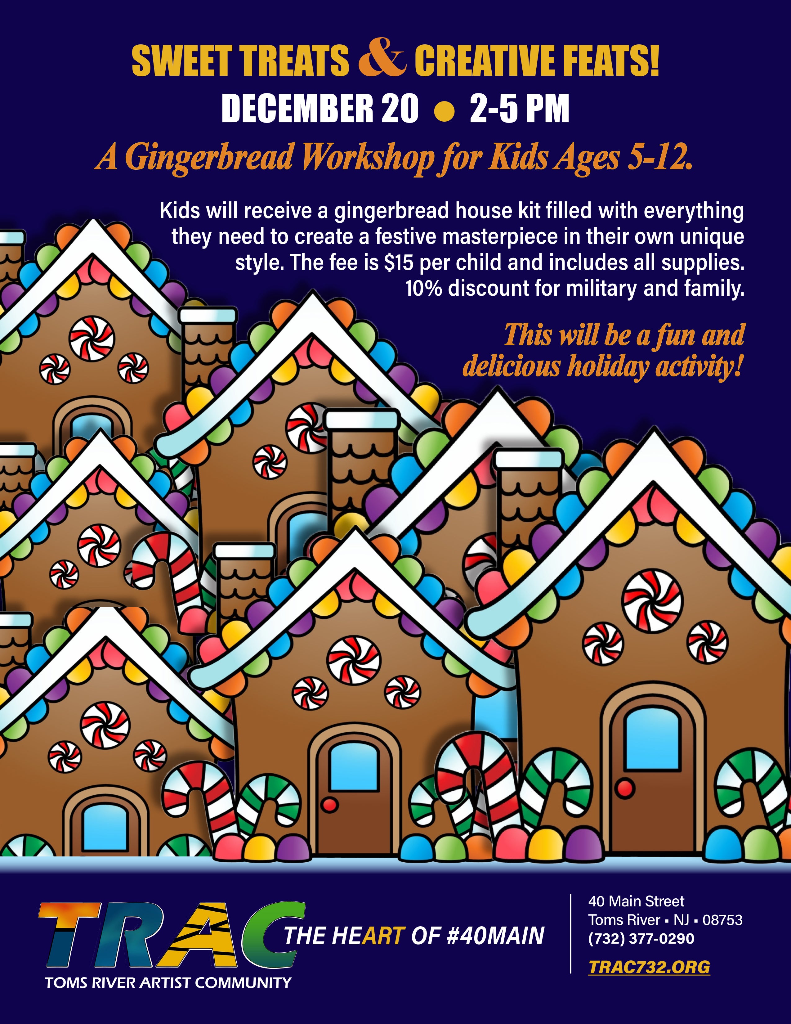 Gingerbread Workshop 2024 | Toms River Artist Community